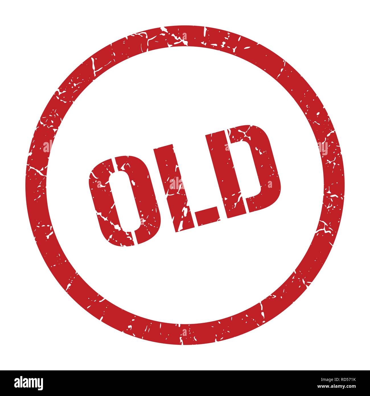 old red round stamp Stock Vector Image & Art - Alamy