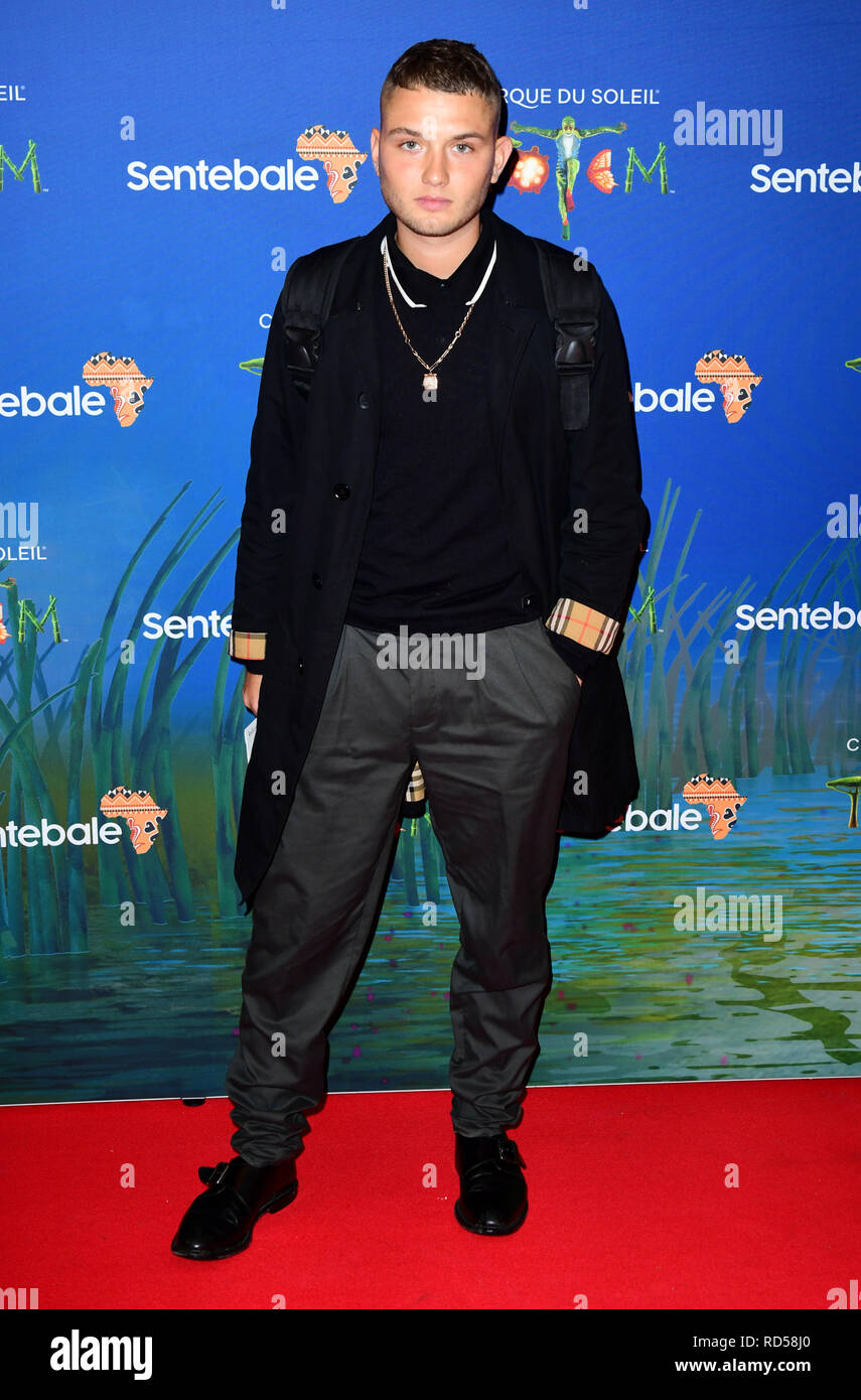 Rafferty Law attending the premiere of Cirque du Soleil's Totem, in ...