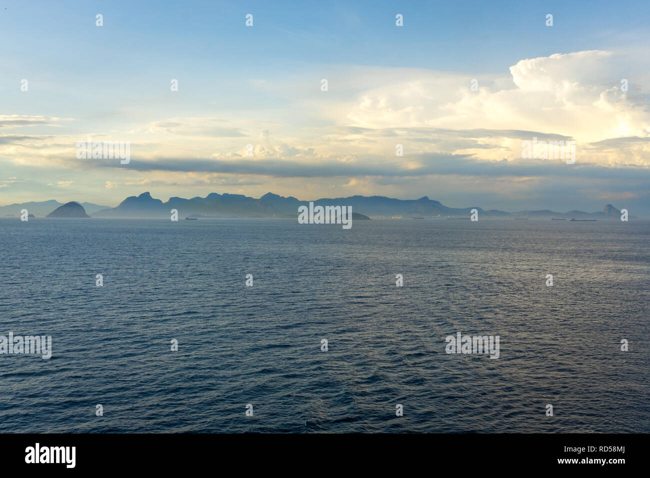 Rio de Janeiro from seaside point of view, Brazil Stock Photo - Alamy