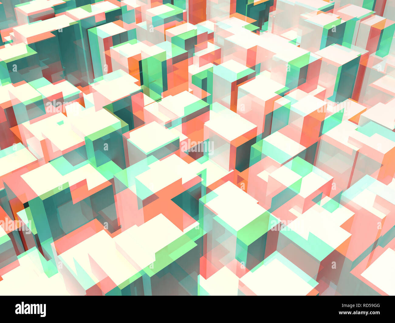 Abstract digital geometric pattern, colorful polygonal background, 3d ...