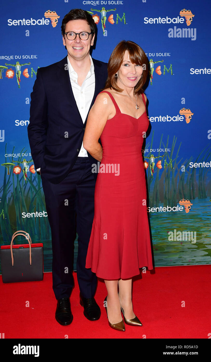 Jonny Knowlson and Kay Burley attending the premiere of Cirque du ...