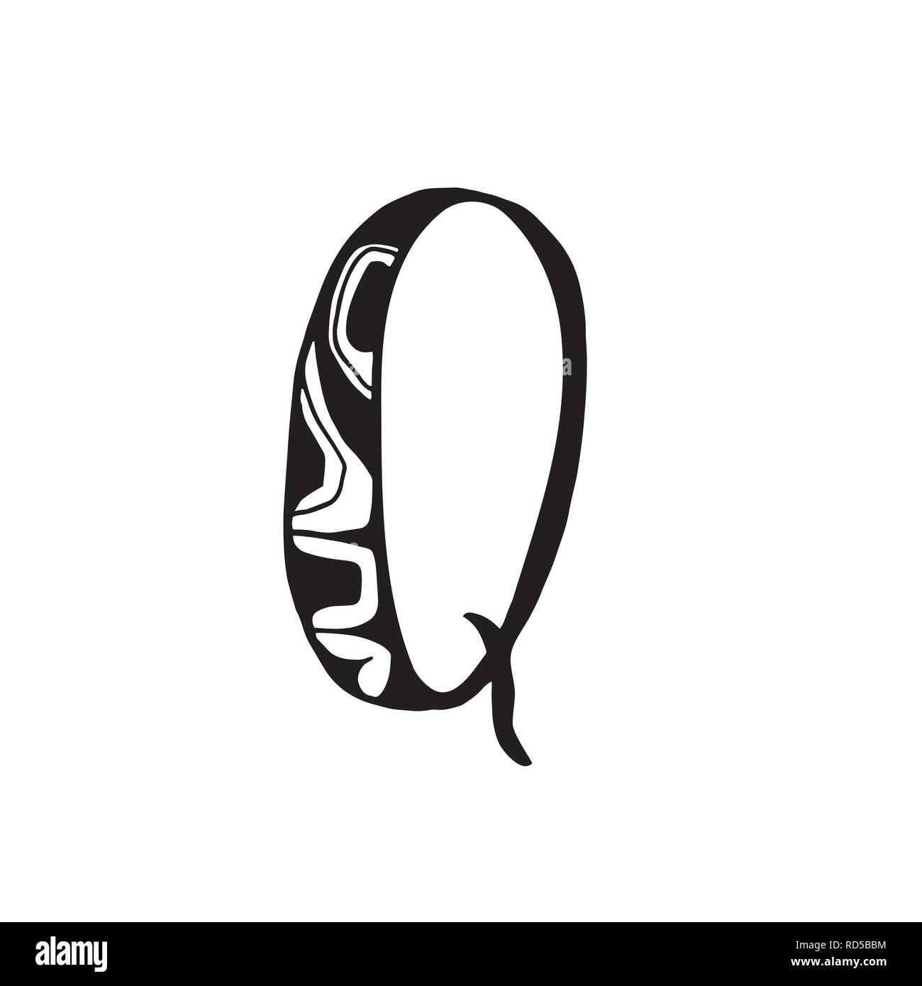 First letter of the modern english alphabet Stock Vector Images - Alamy