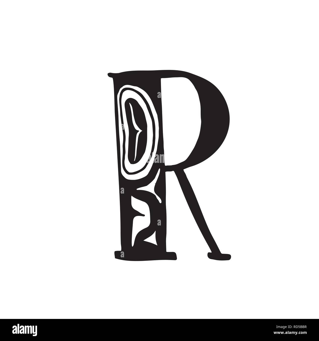 First letter of the modern english alphabet Stock Vector Images - Alamy