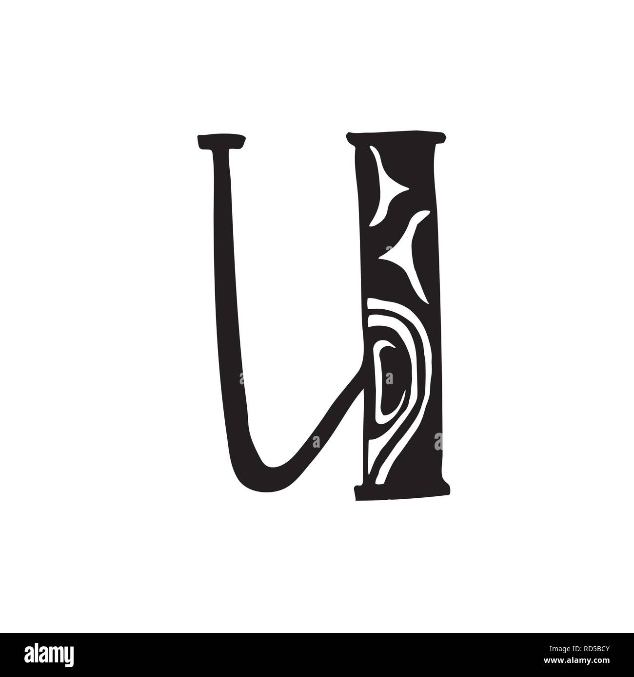 First letter of the modern english alphabet Stock Vector Images - Alamy