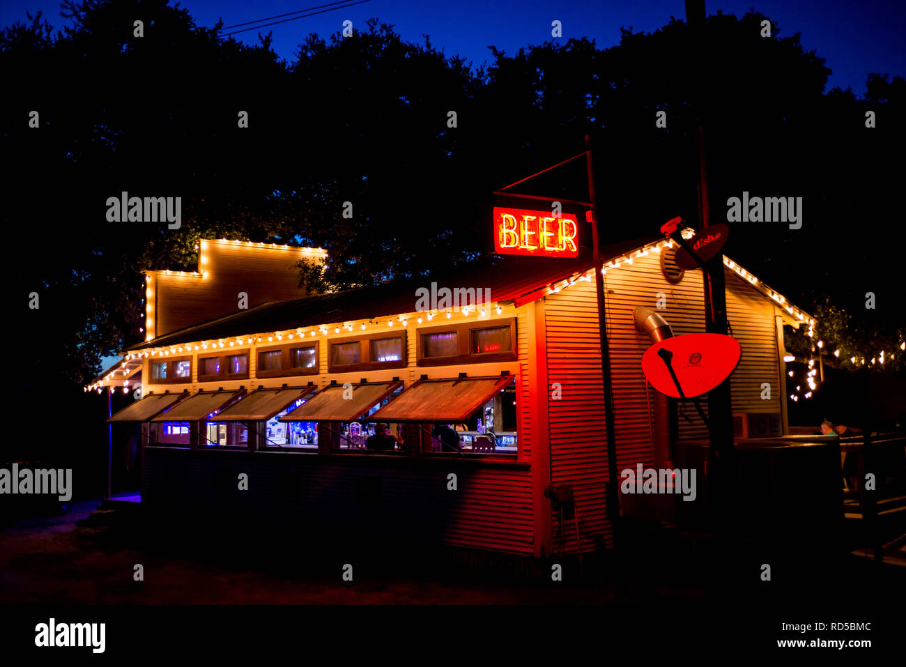 Small town night us hi-res stock photography and images - Alamy