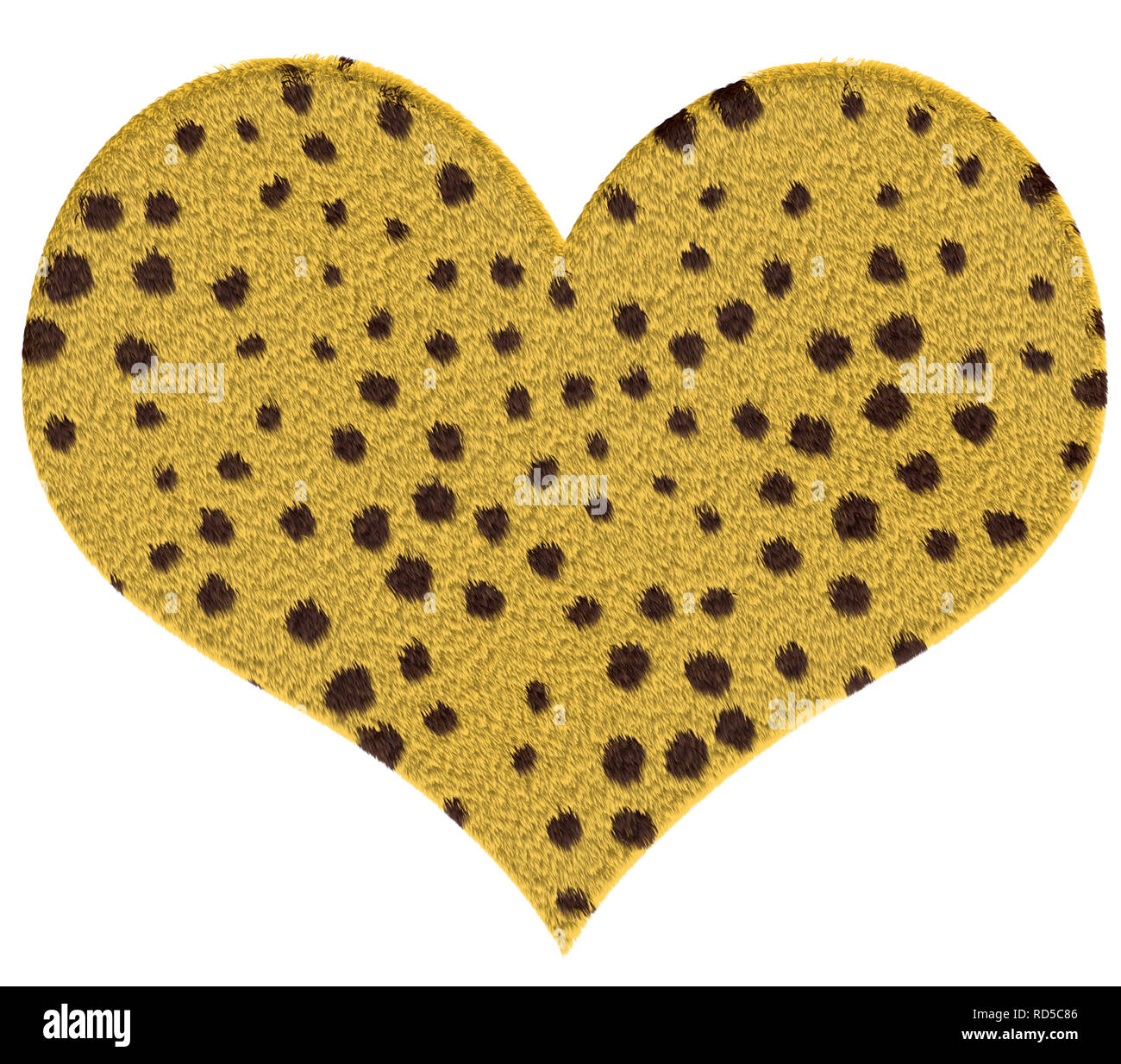 Cheetah fur heart hi-res stock photography and images - Alamy