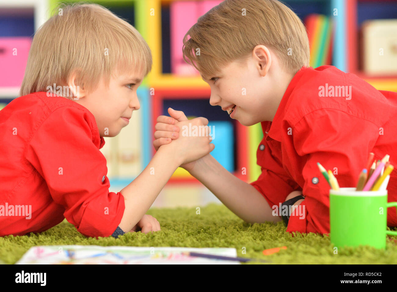 Cute boys having fun hi-res stock photography and images - Alamy