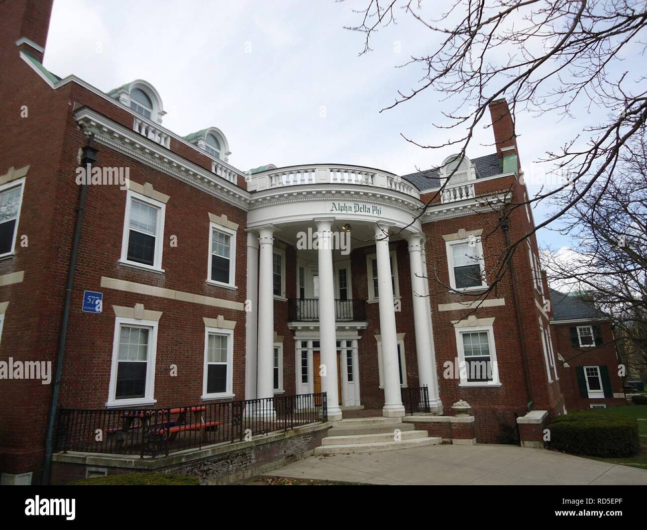 Alpha Delta Phi fraternity at the University of Rochester Stock Photo ...