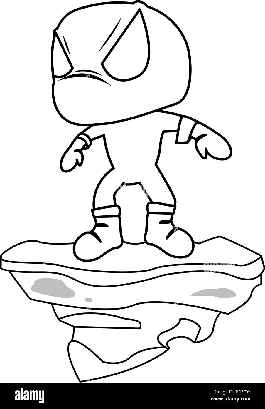 video game bad character level vector illustration Stock Vector Image ...