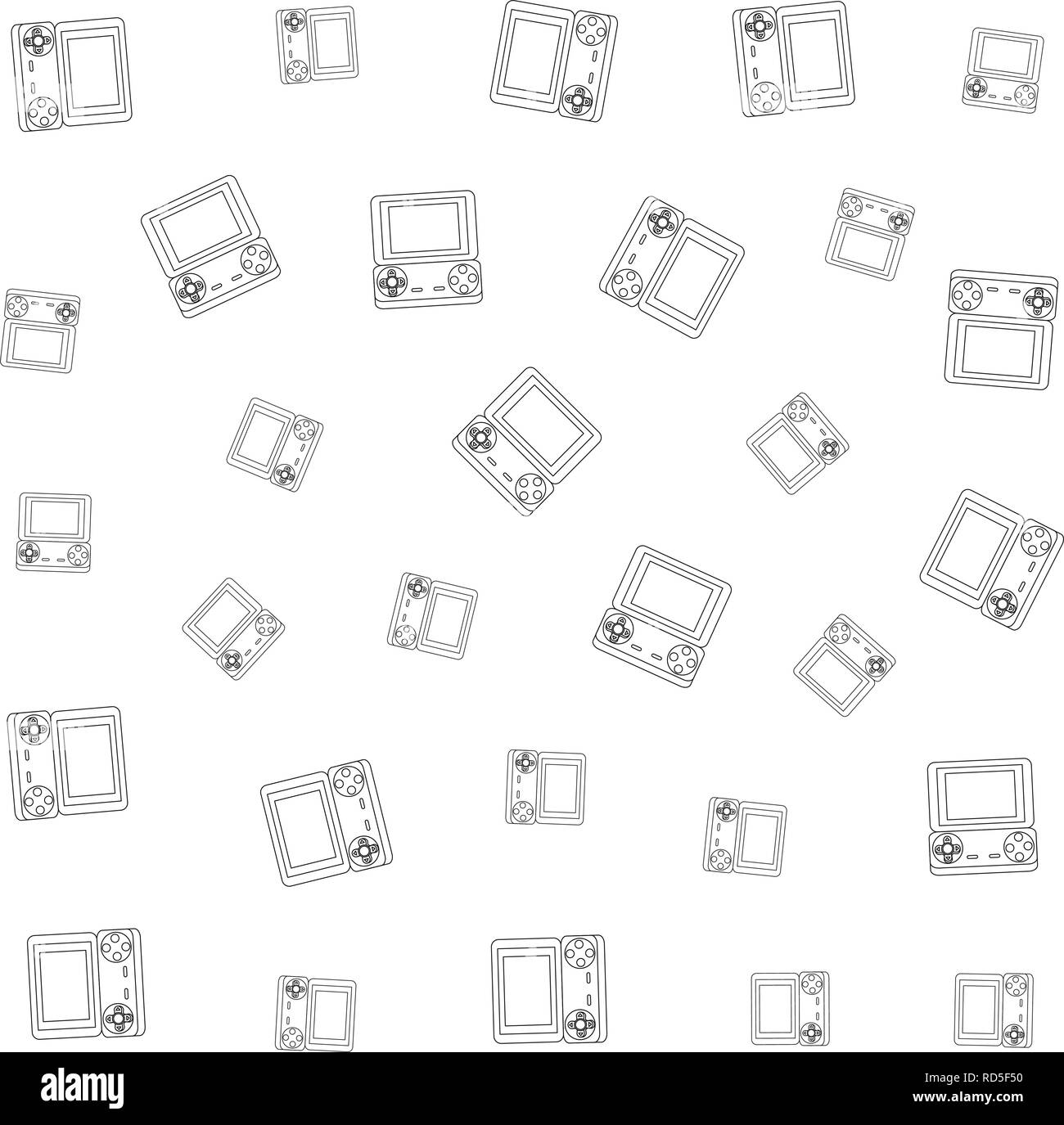 video game portable console white background vector illustration Stock ...