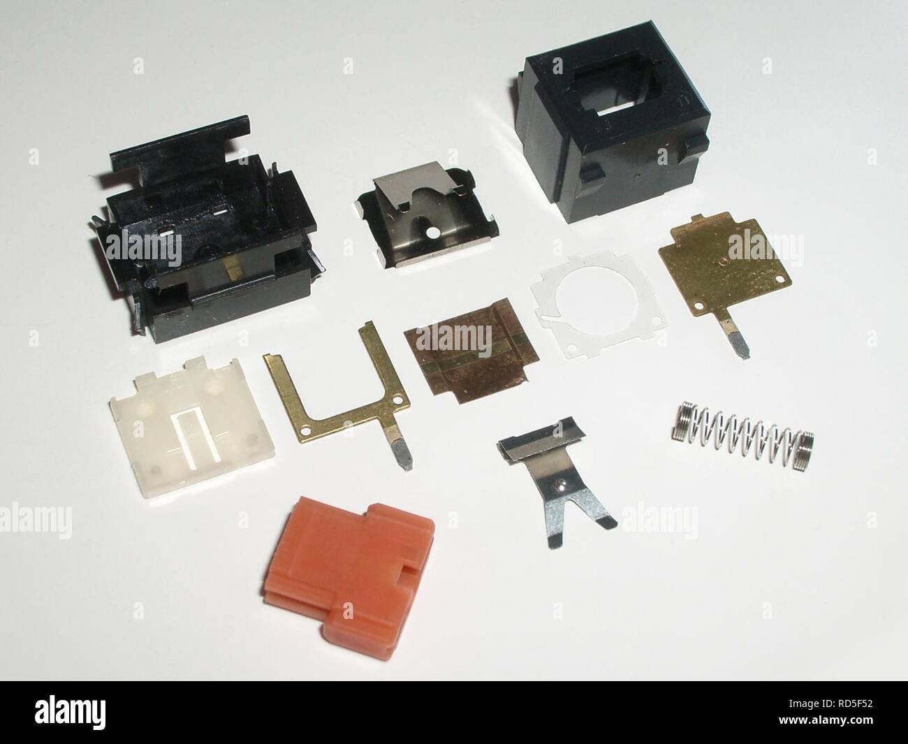 Alps SKCM Orange -- fully disassembled Stock Photo - Alamy