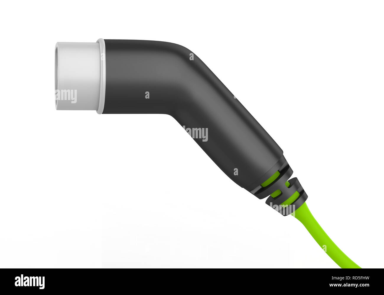 Electric Car Charging Plug Isolated Stock Photo - Alamy