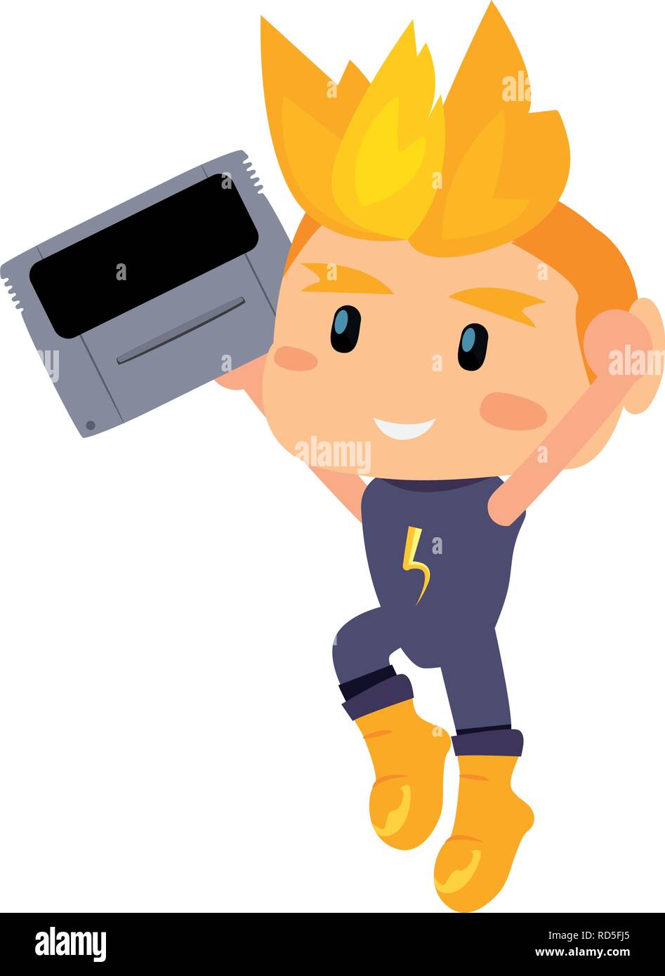 video games boy avatar with casette vector illustration Stock Vector ...
