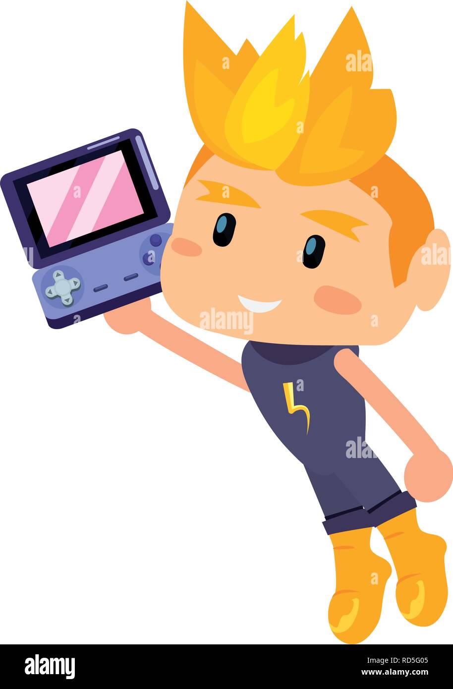 video games boy avatar with controller vector illustration Stock Vector ...