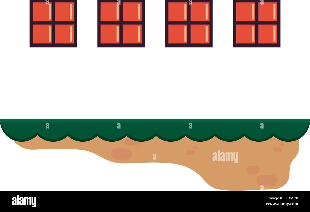 video game level bricks block vector illustration Stock Vector Image ...