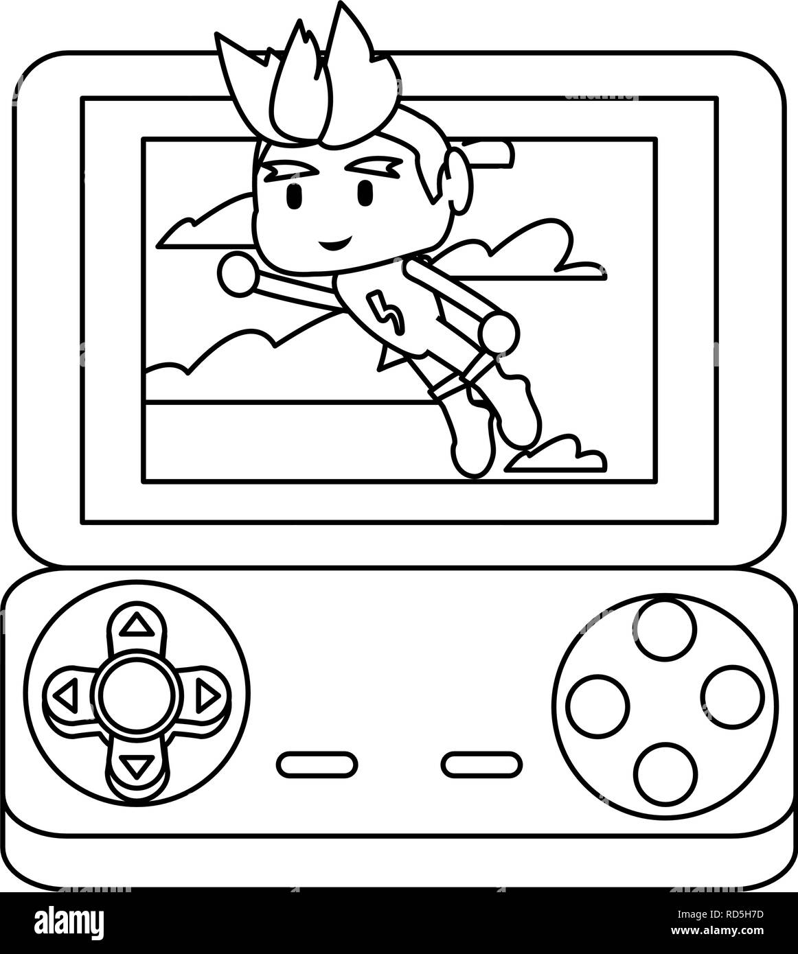 video games boy avatar with control vector illustration Stock Vector ...