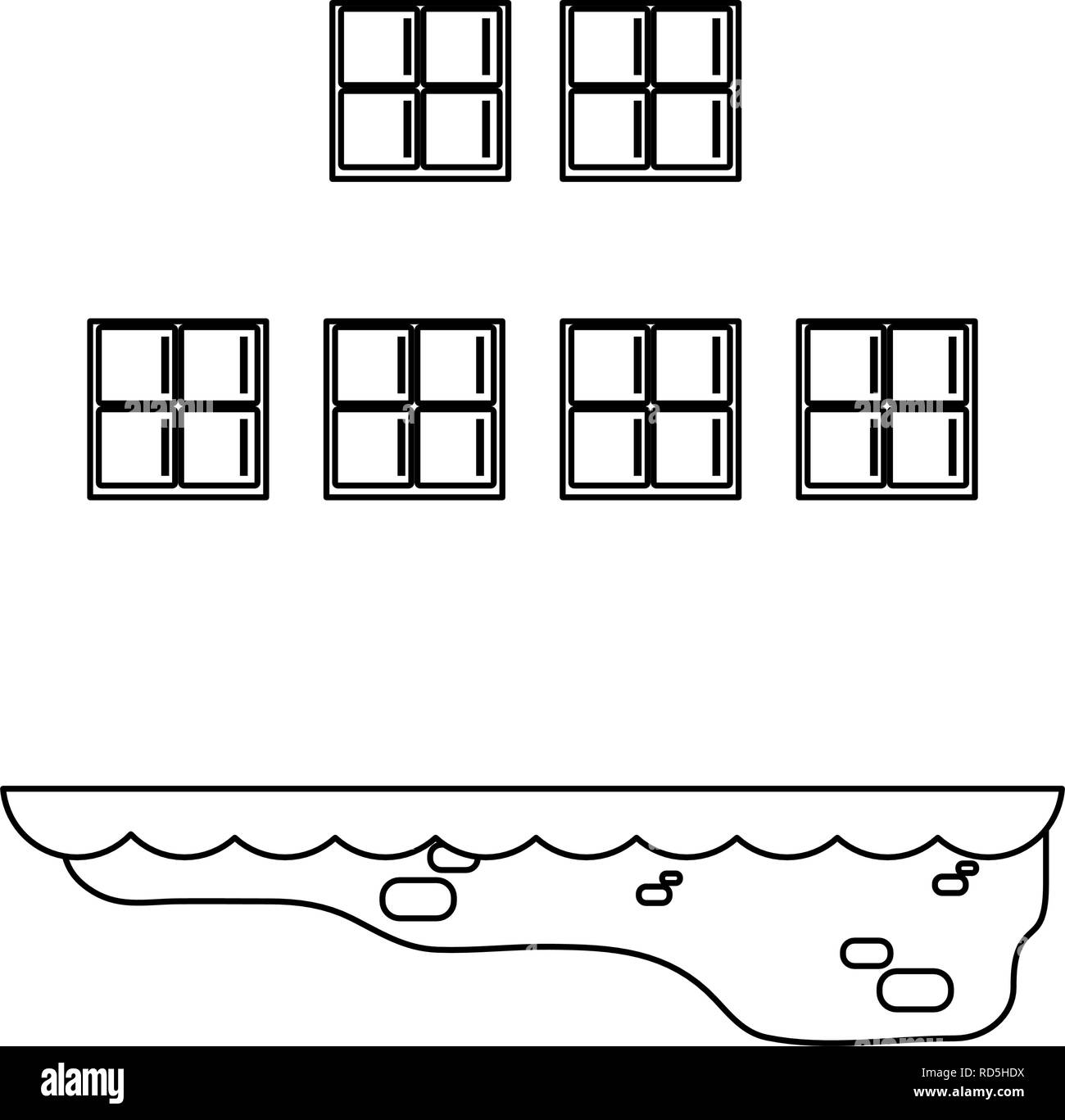 video game bricks base level background vector illustration Stock ...