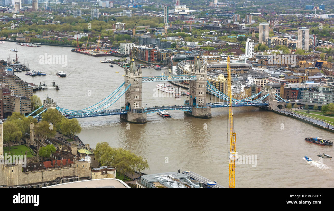 Tower bridge aerial hi-res stock photography and images - Alamy