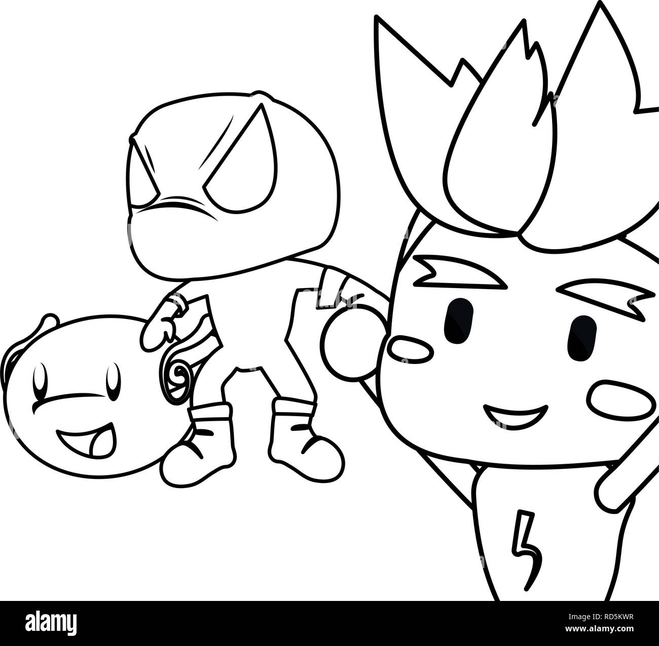 video game boy avatar characters vector illustration Stock Vector Image ...