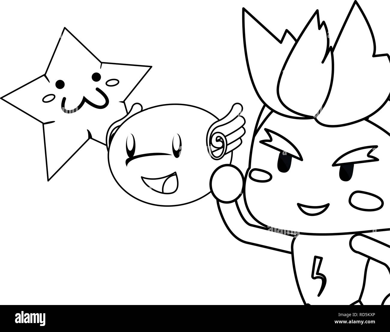 video game boy avatar characters vector illustration Stock Vector Image ...