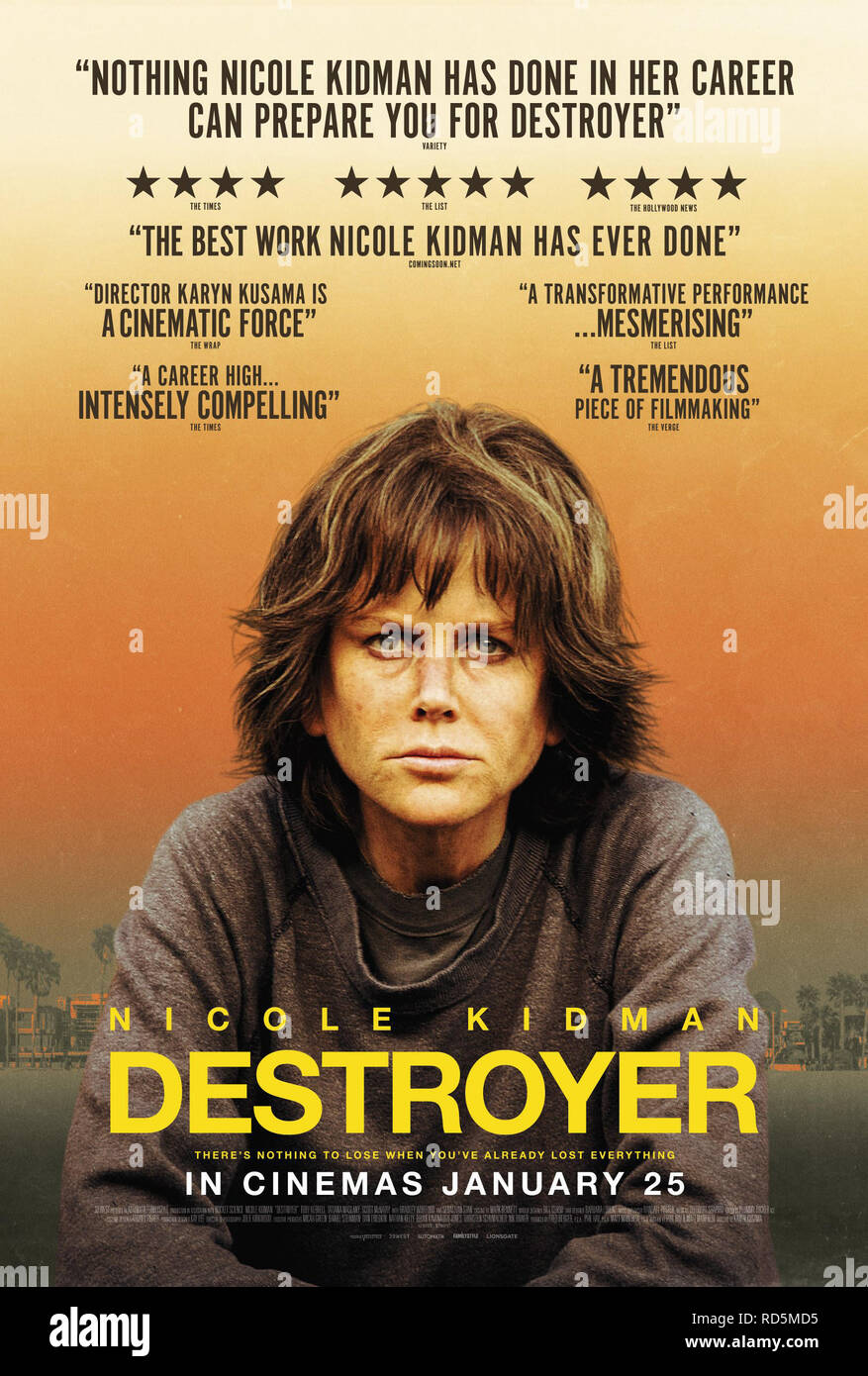 DESTROYER, British poster, Nicole Kidman, 2018. © Annapurna Pictures ...