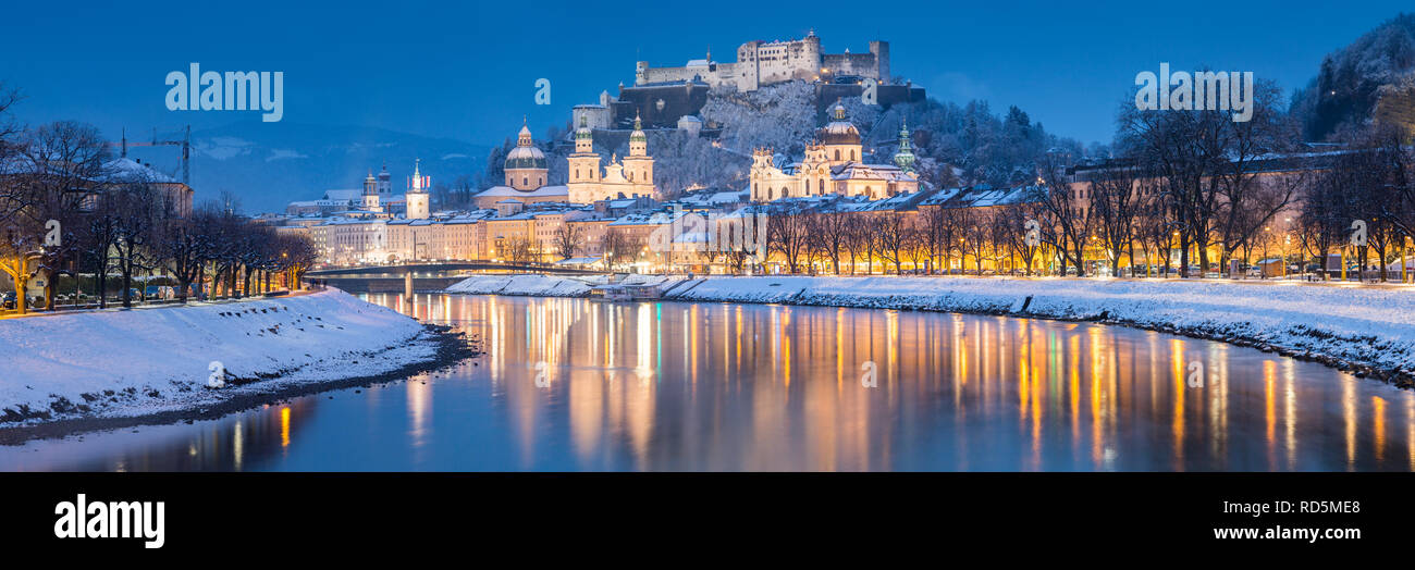 Salzburg castle snow hi-res stock photography and images - Alamy