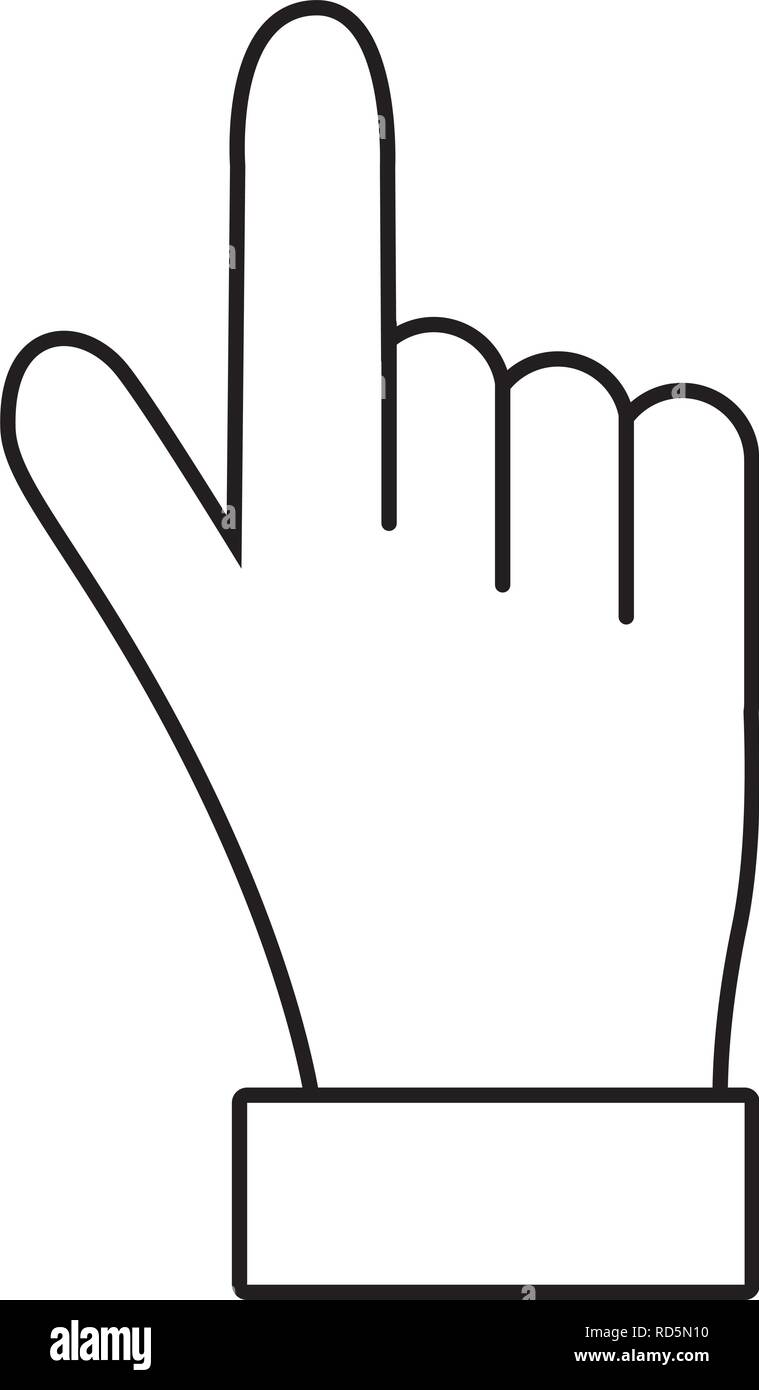 hand pointing finger Stock Vector Image & Art - Alamy