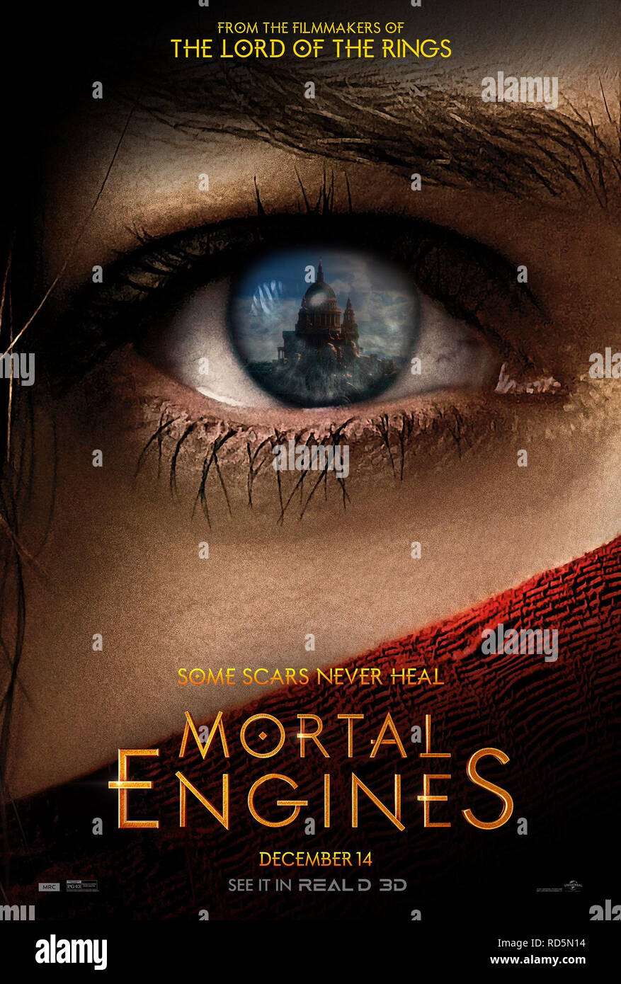 MORTAL ENGINES, US Real D 3D poster, Hera Hilmar, 2018. © Universal ...