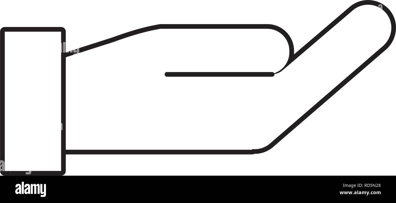 hand palm up Stock Vector Image & Art - Alamy