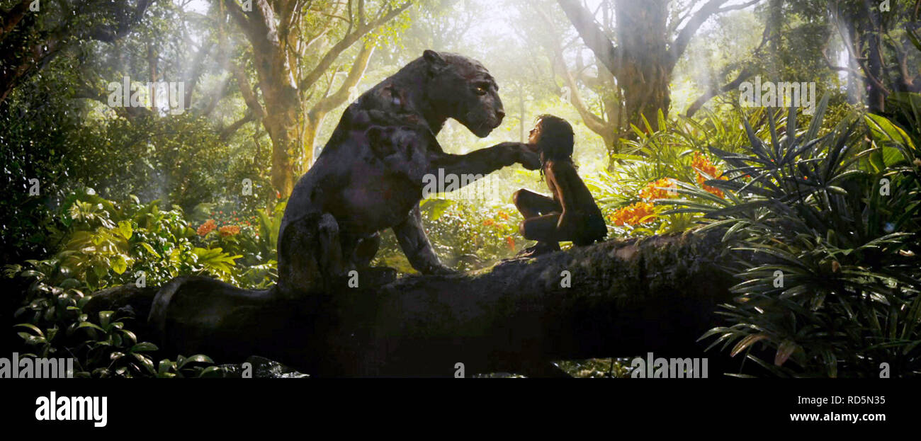 MOWGLI: LEGEND OF THE JUNGLE, from left: Bagheera (voice: Christian ...