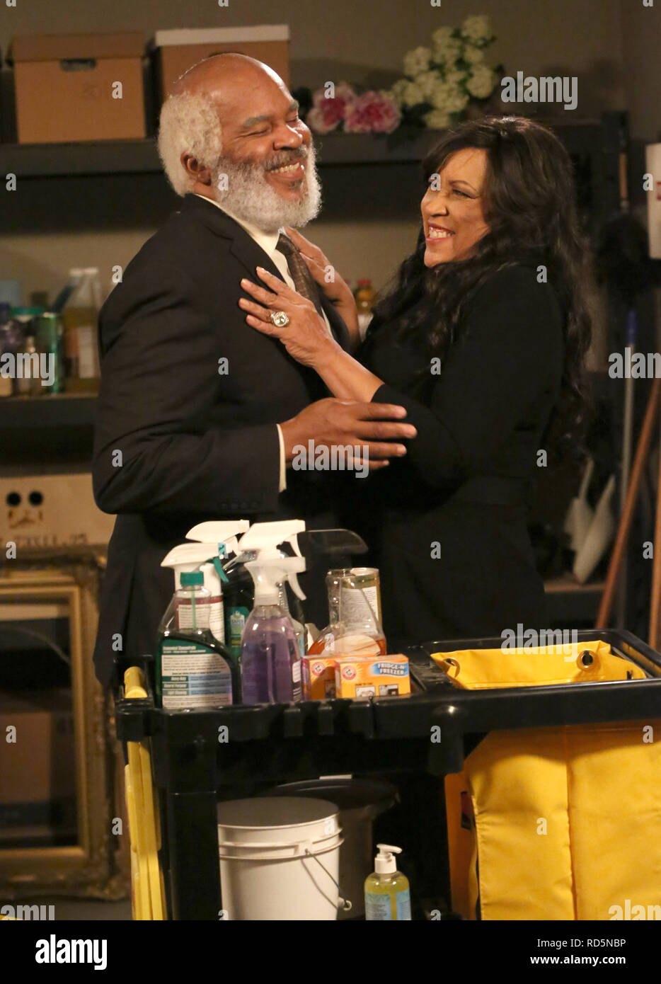 THE COOL KIDS, from left: David Alan Grier, Jackee Harry, 'Funeral ...