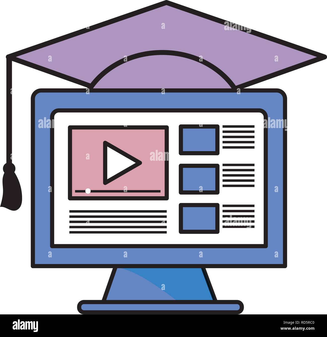 computer video icon Stock Vector Image & Art - Alamy