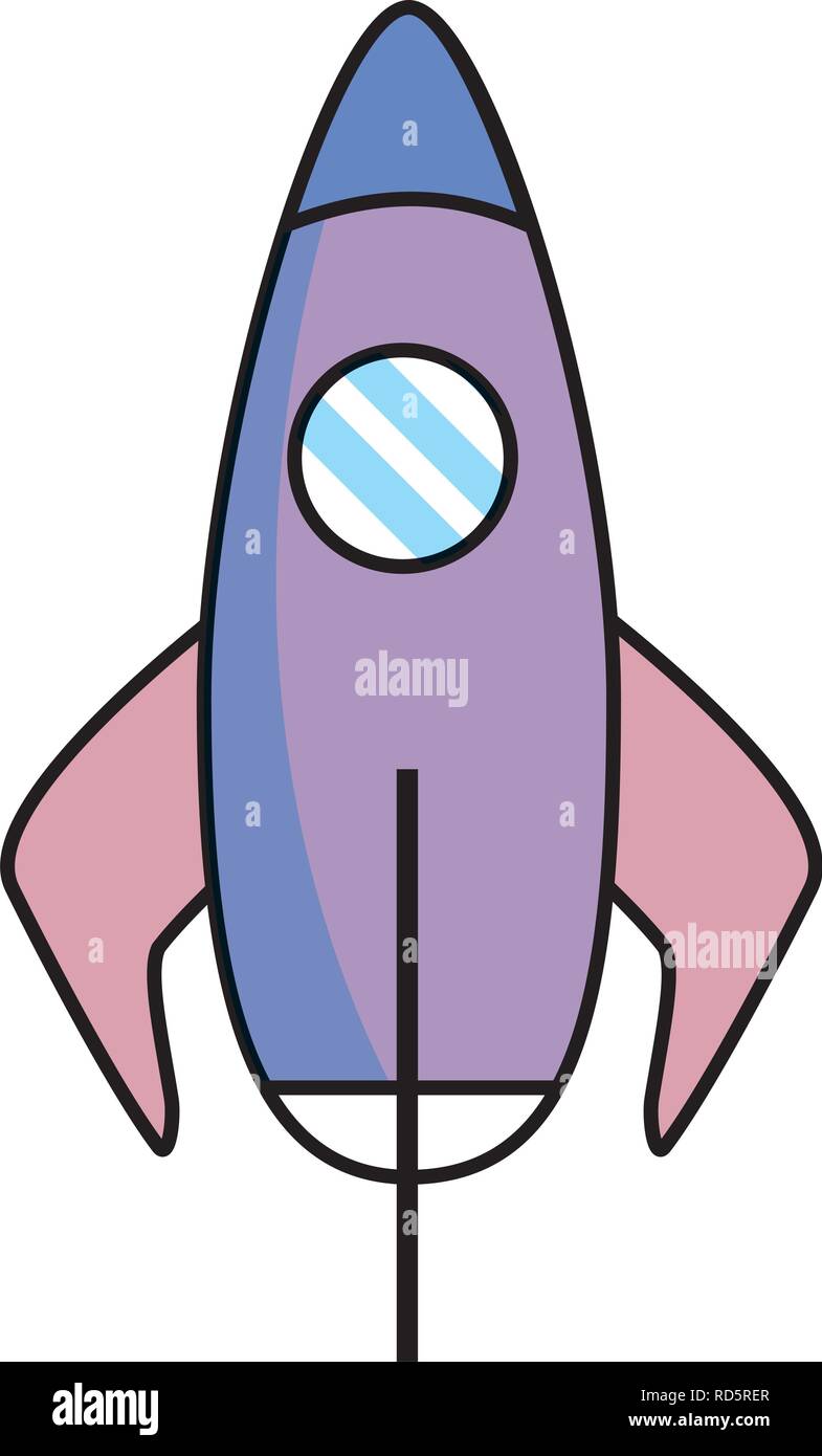 Skyrocket Isolated Icon Stock Vector Image And Art Alamy