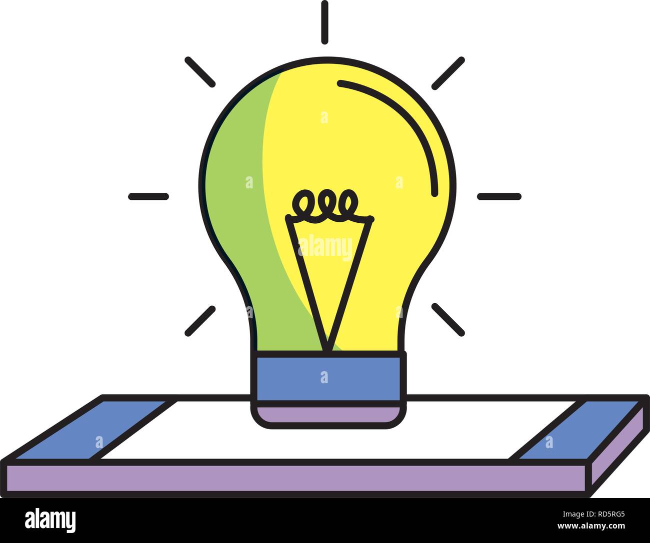 Workplace light bulb Stock Vector Images - Alamy