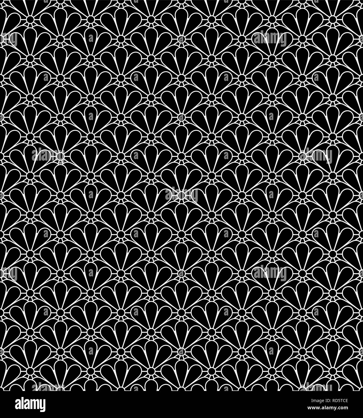 Japanese chrysanthemum kiku Black and White Stock Photos & Images - Alamy