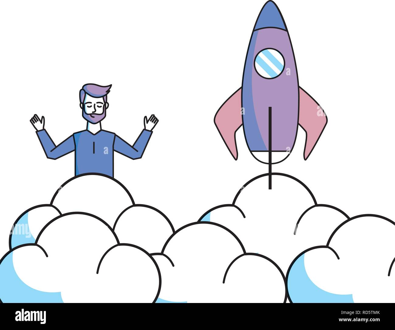 Skyrocket Stock Vector Images - Alamy