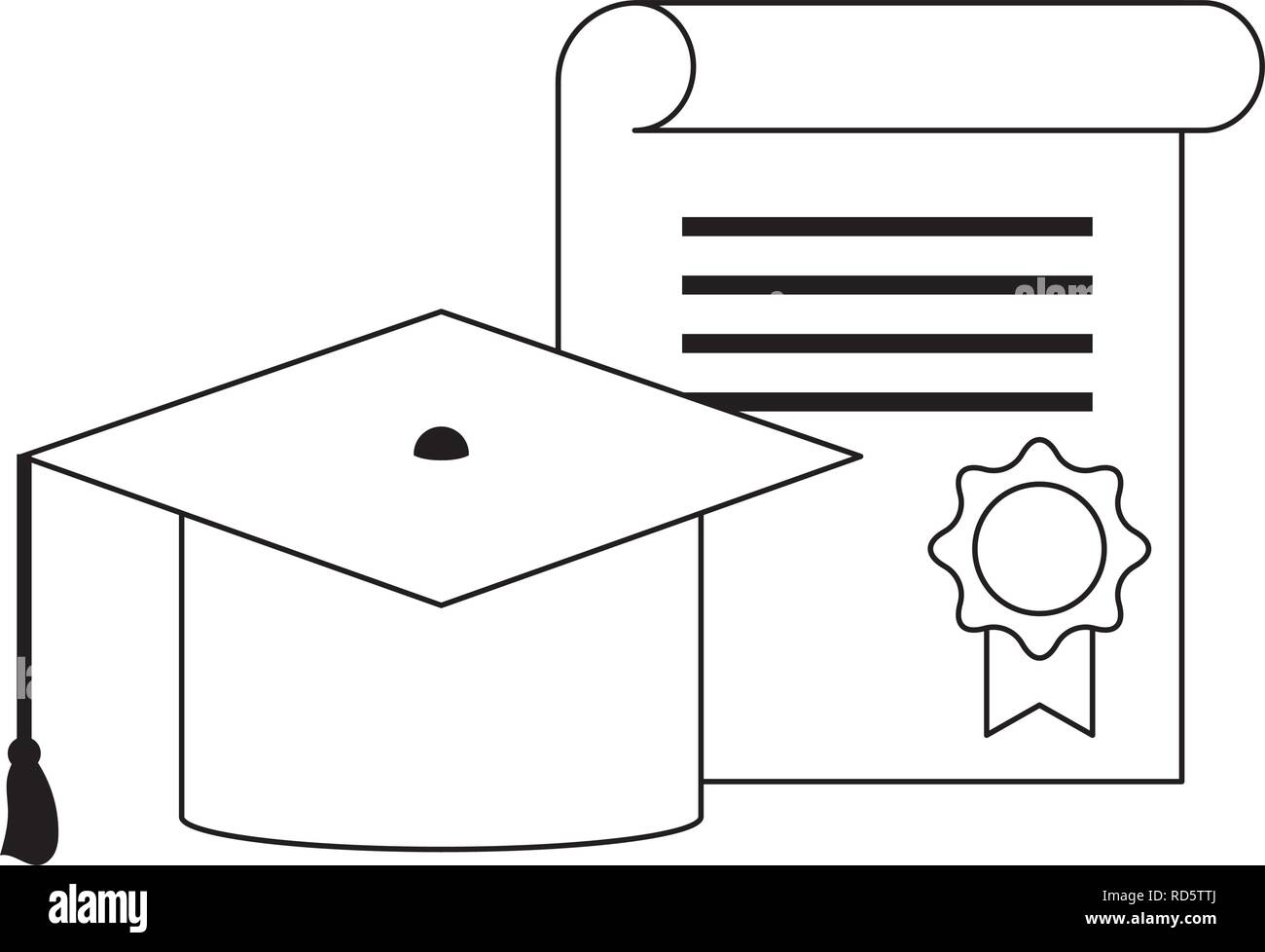 Diploma Clipart Black And White