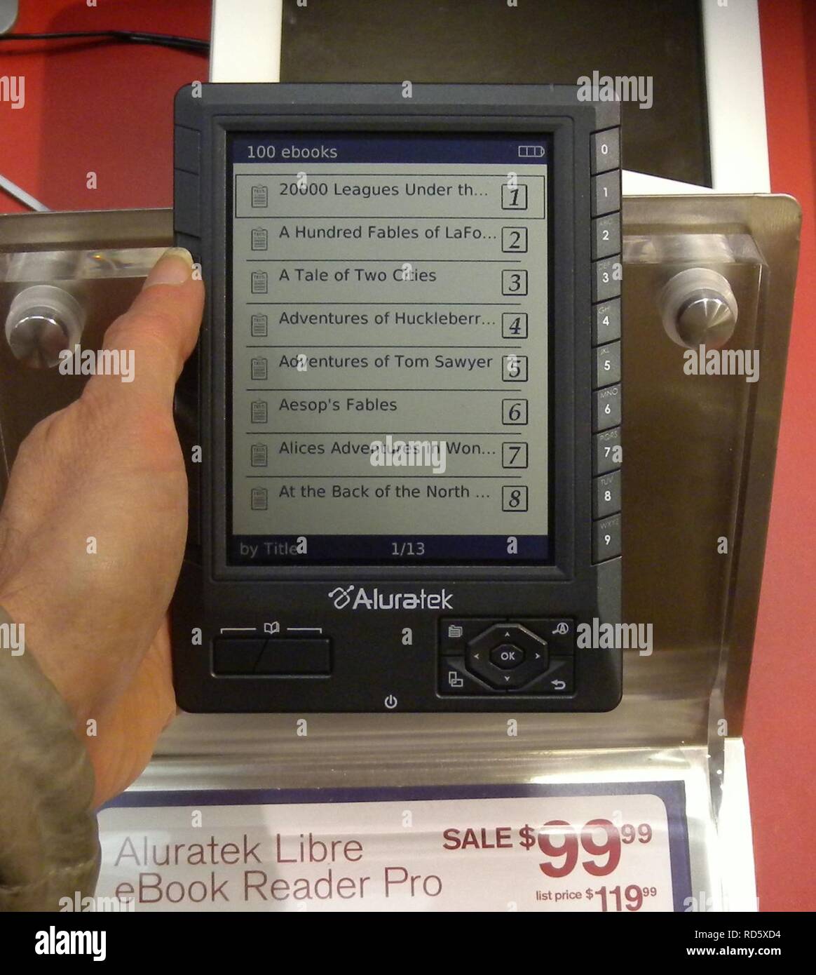 Aluratek Libre eBook Reader Pro jeh Stock Photo - Alamy