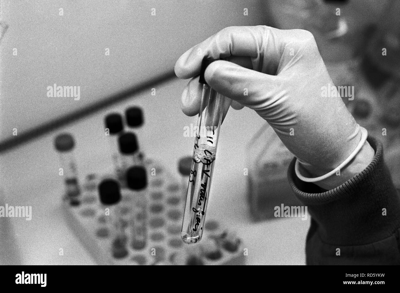 1980s laboratory Black and White Stock Photos & Images - Alamy