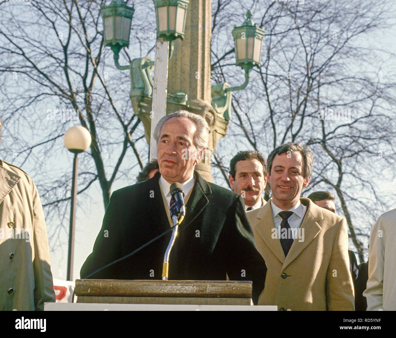 Chicago, Illinois, USA, October 16, 1985 Prime Minister of Israel ...