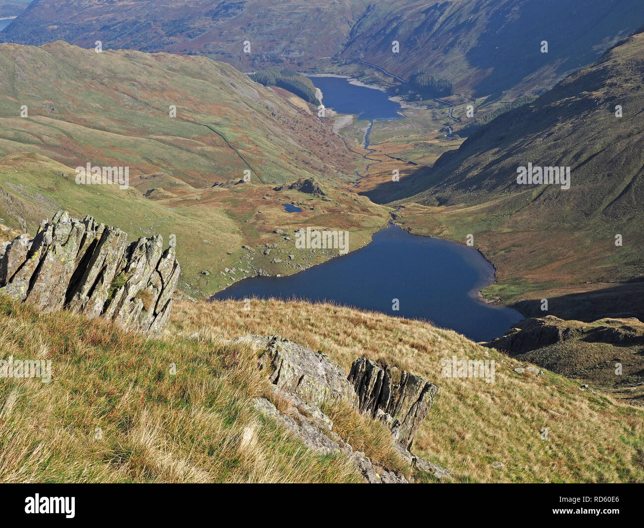 spectacular landscape with rocks looking over Small Water and ...