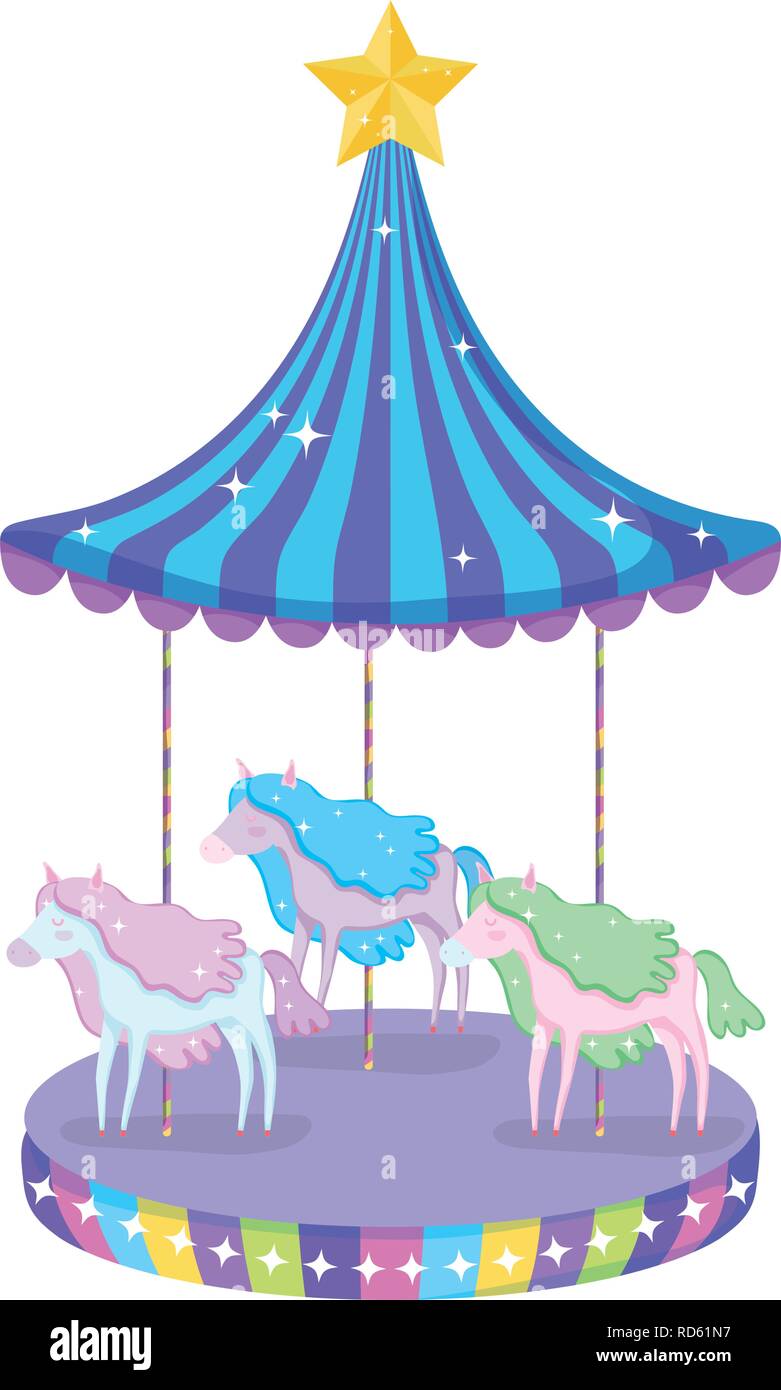 circus carousel scene icon Stock Vector Image & Art - Alamy