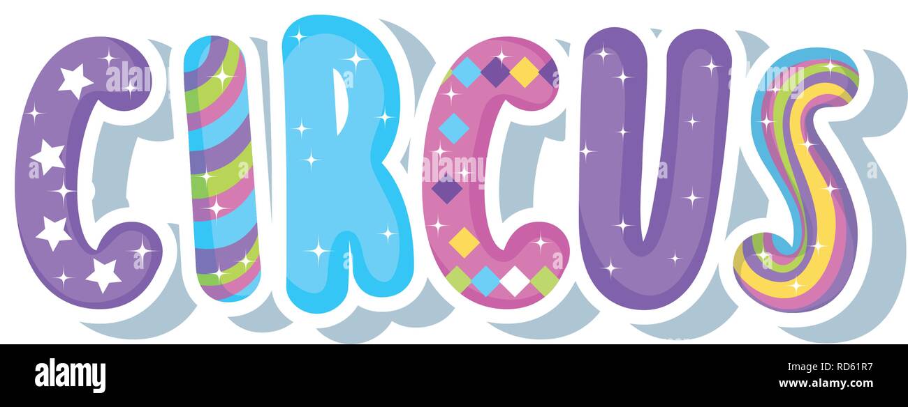 circus word decorative icon Stock Vector Image & Art - Alamy