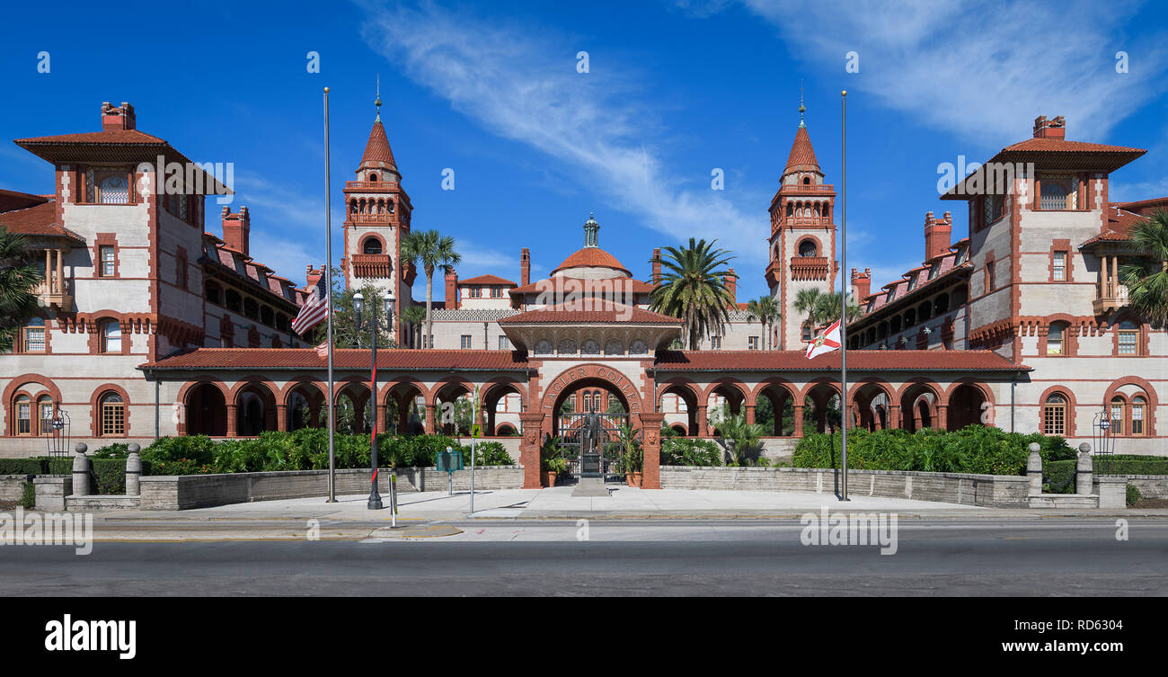 Ponce de Leon Hotel on the campus of Flagler College in St. Augustine ...