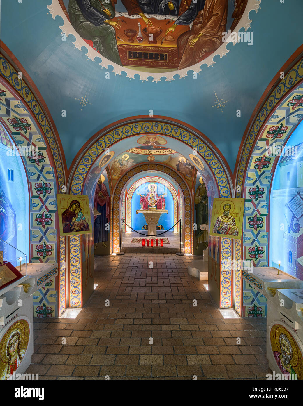 Interior of the St. Photios National Greek Orthodox Shrine (built in ...