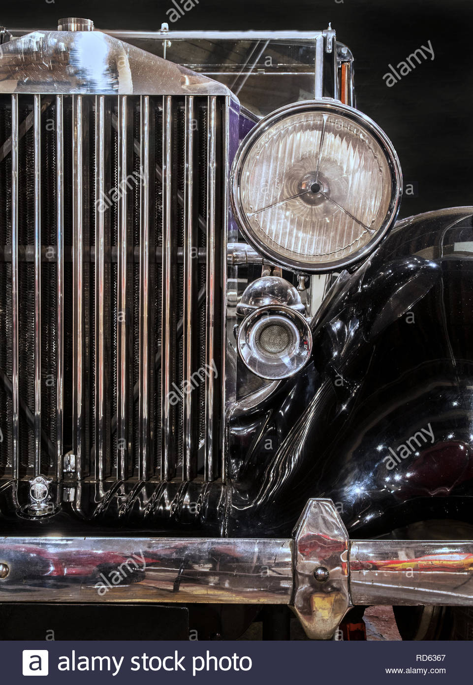 Vintage Classic Car Radiator Grill Stock Photos & Vintage Classic Car ...