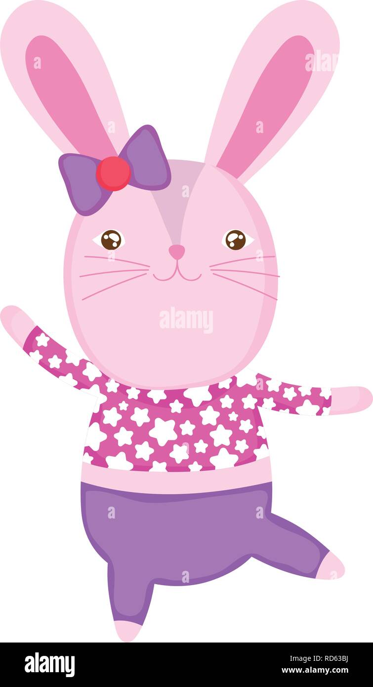 cute female rabbit character Stock Vector Image & Art - Alamy