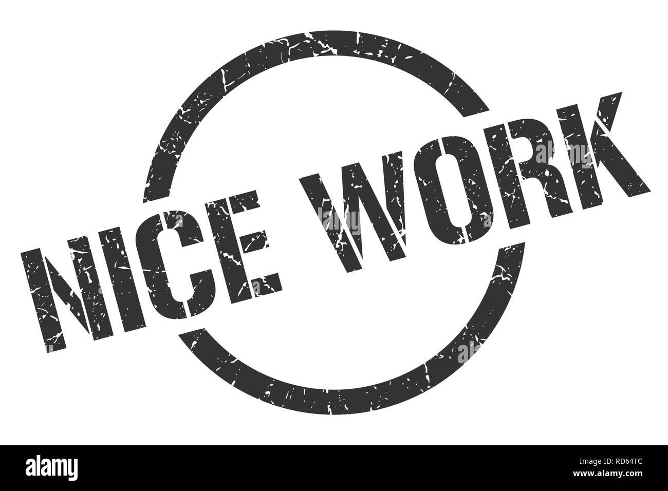 Nice work rubber stamp Stock Vector Images - Alamy