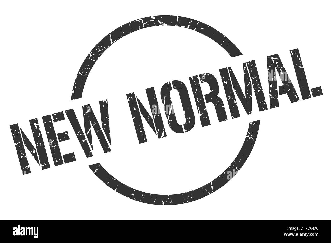new normal black round stamp Stock Vector Image & Art - Alamy