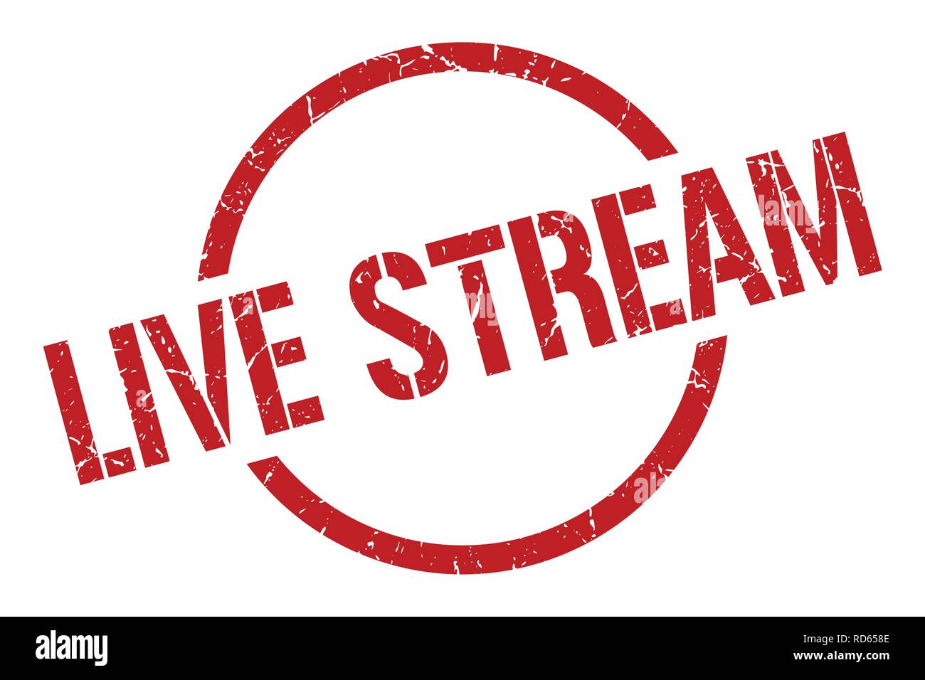 Live stream red tag Stock Vector Images - Alamy